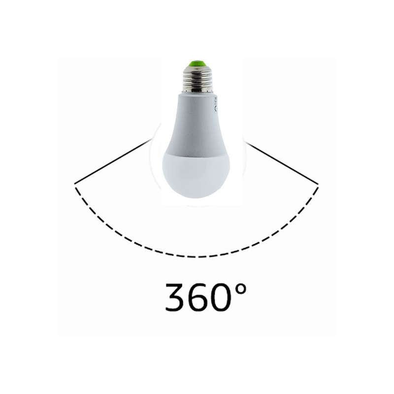 Ampoule LED E27 7W avec capteur de luminosité